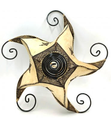 Arabic Spiral Ceiling Lamp/Applique Forge - Moroccan Handicrafts ...