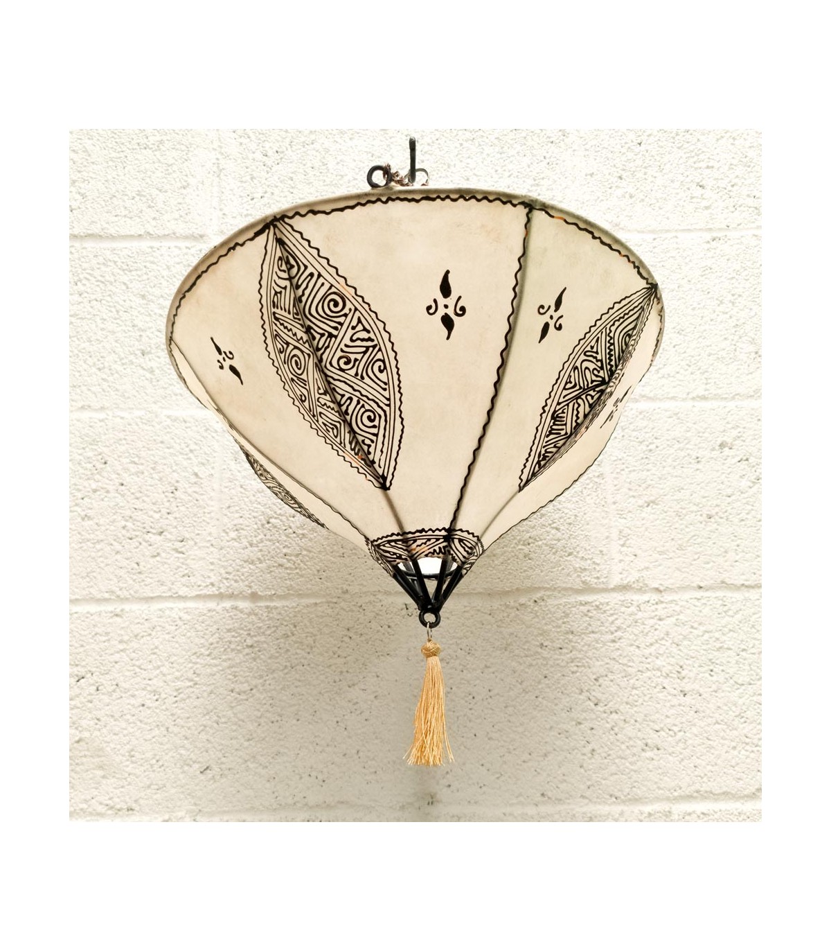 Henna and Forge ceiling light - Cone - Handcrafted - 45 cm