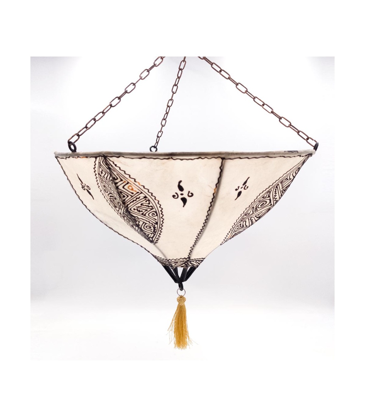 Henna and Forge ceiling light - Cone - Handcrafted - 45 cm