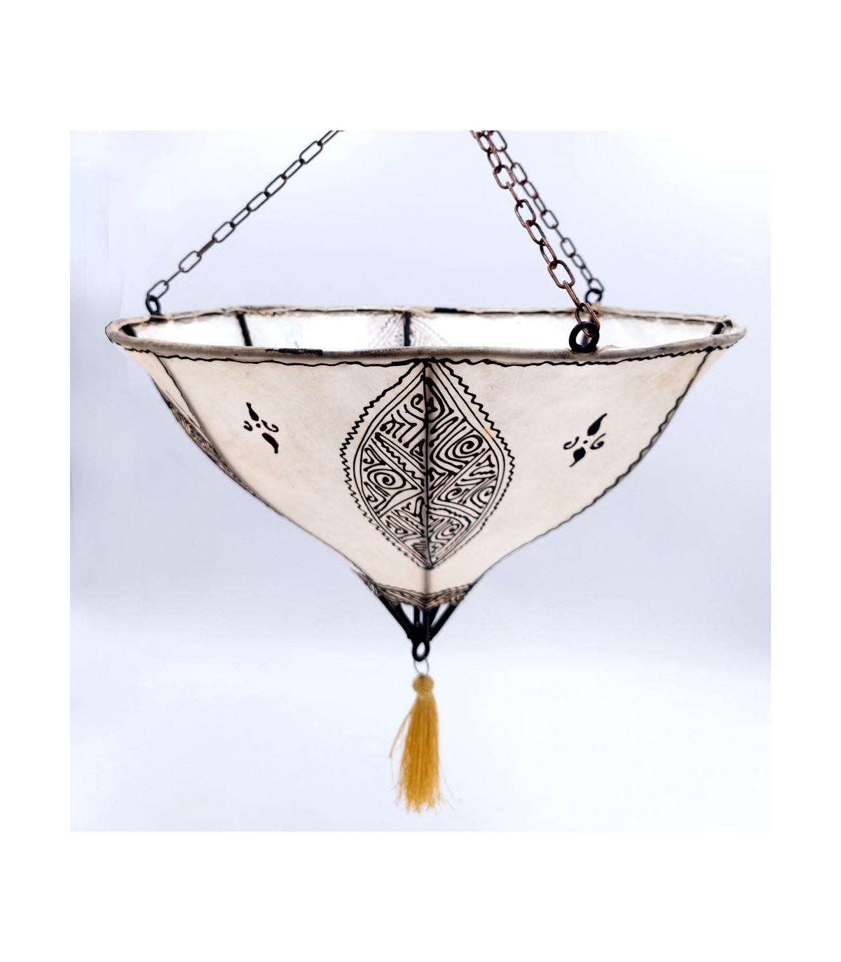 Henna and Forge ceiling light - Cone - Handcrafted - 45 cm