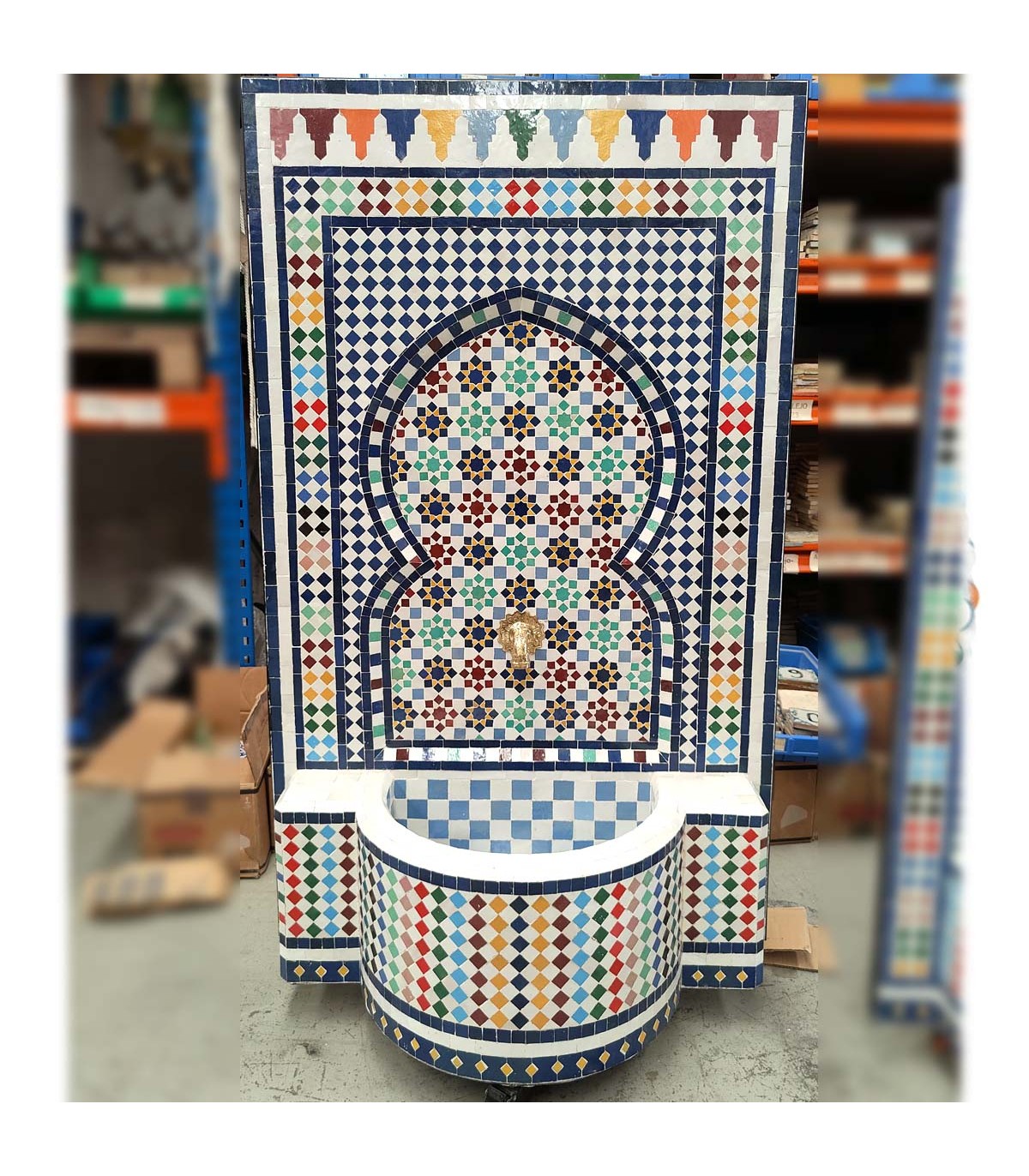 Colored Outdoor Fountain Tile
